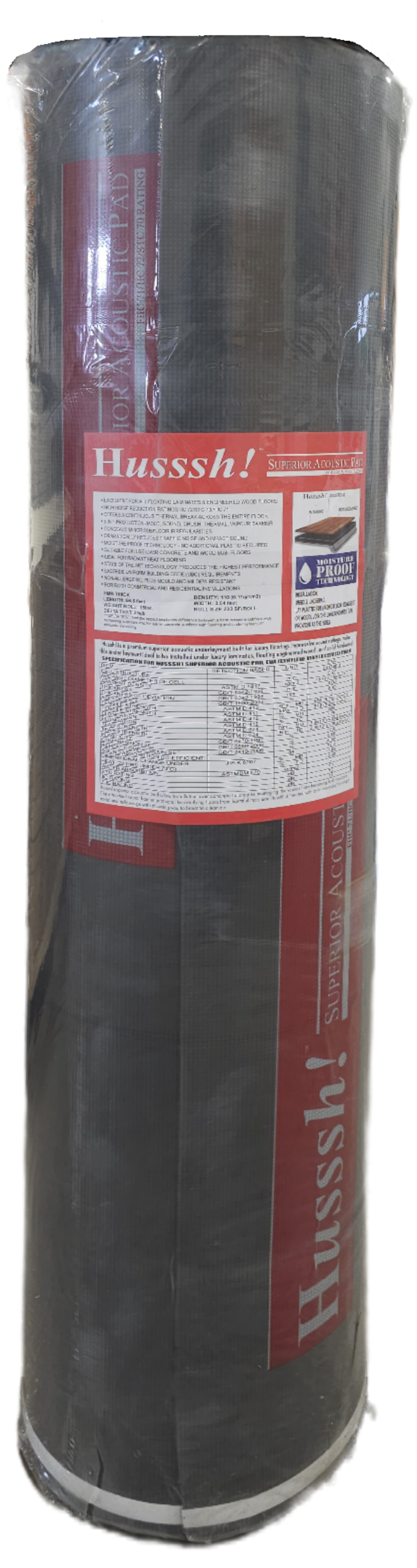 Husssh! Superior 3mm EVA Acoustic Underlay – IIC 72 / STC 70 Soundproo